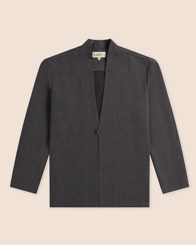 Cana 1 Button Jacket - Grey – By Jake Hall